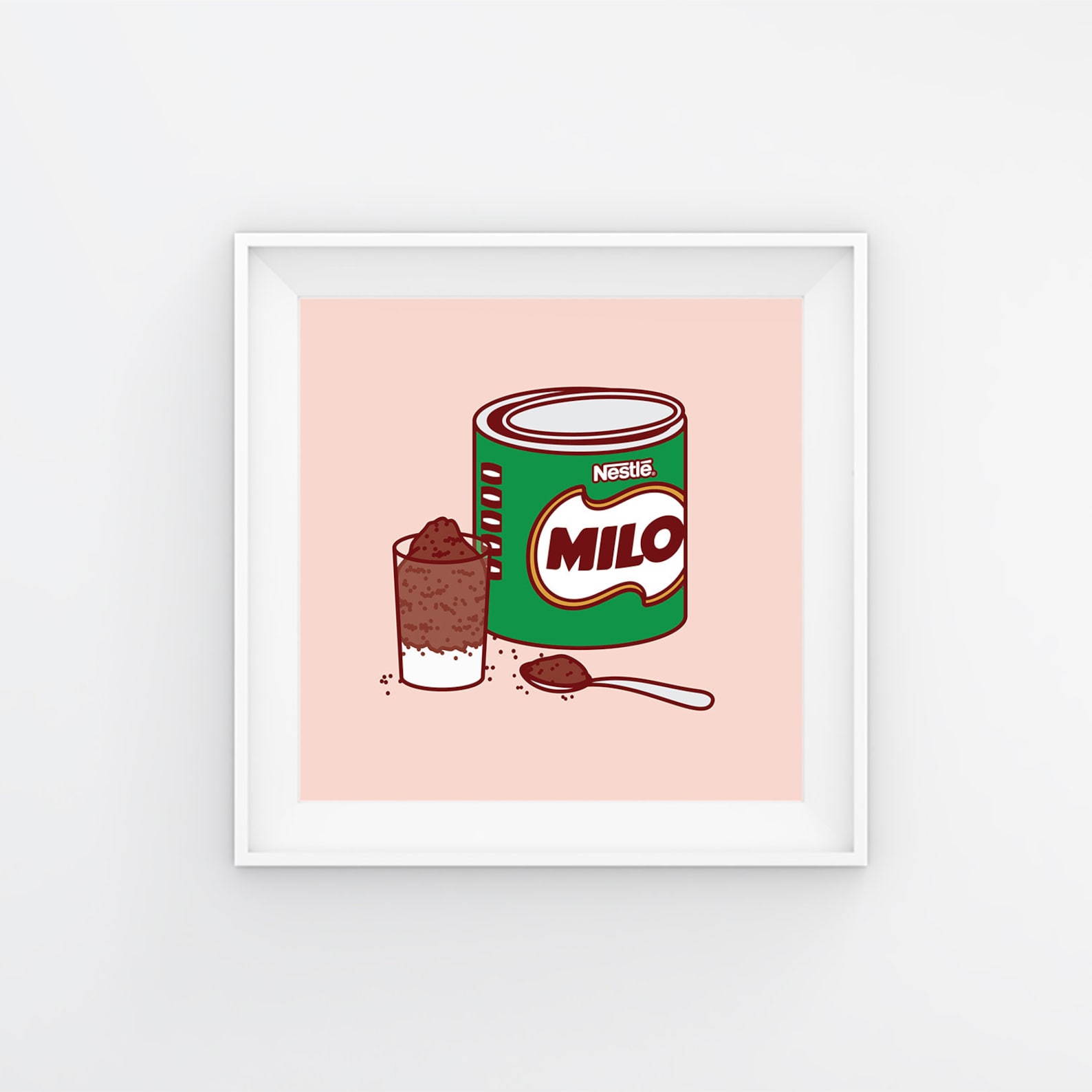 Australian Breakfast Milo Pop Art Print Poster Illustration Wall Art ...