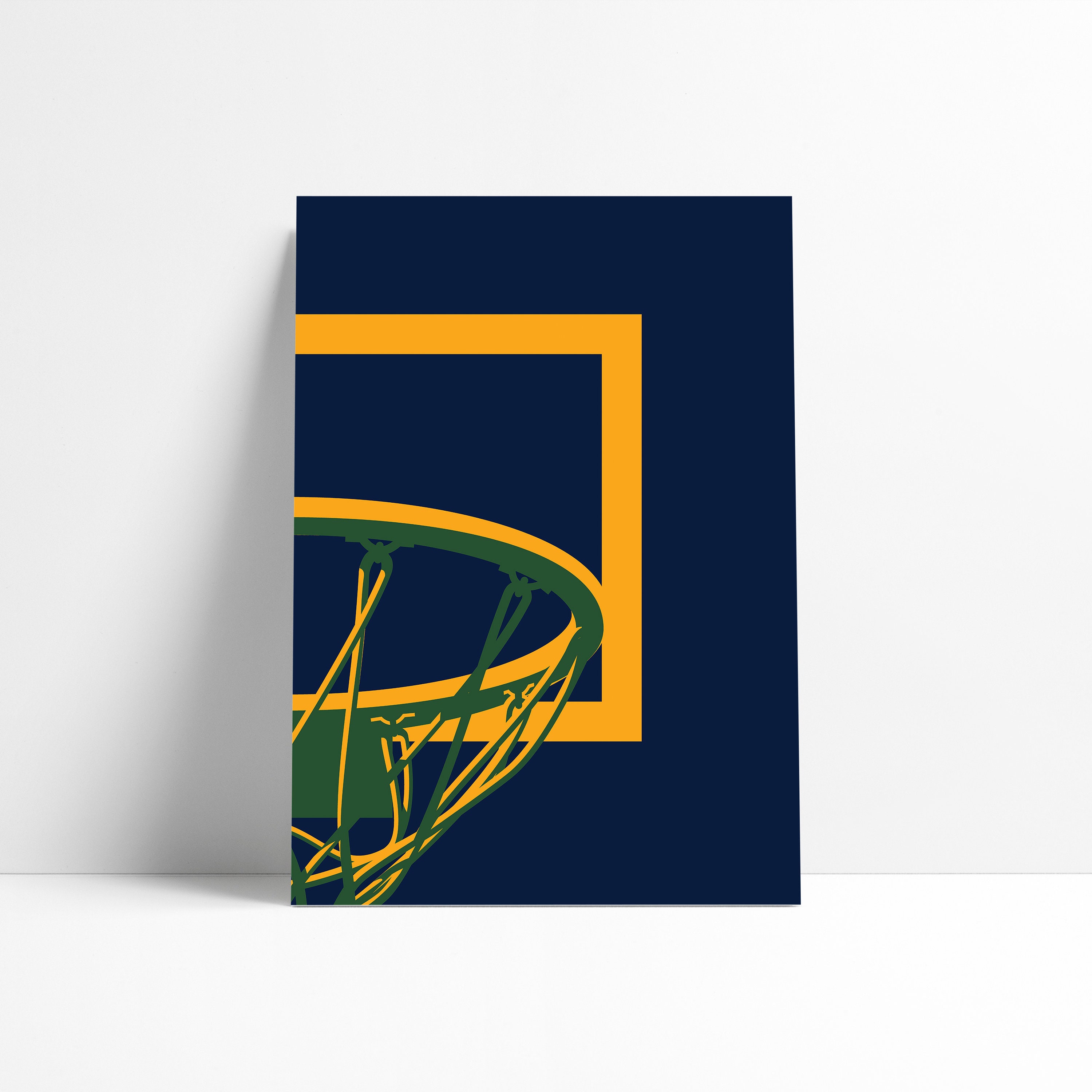 Utah Jazz NBA Basketball Backboard Printable Print Wall Art Poster ...