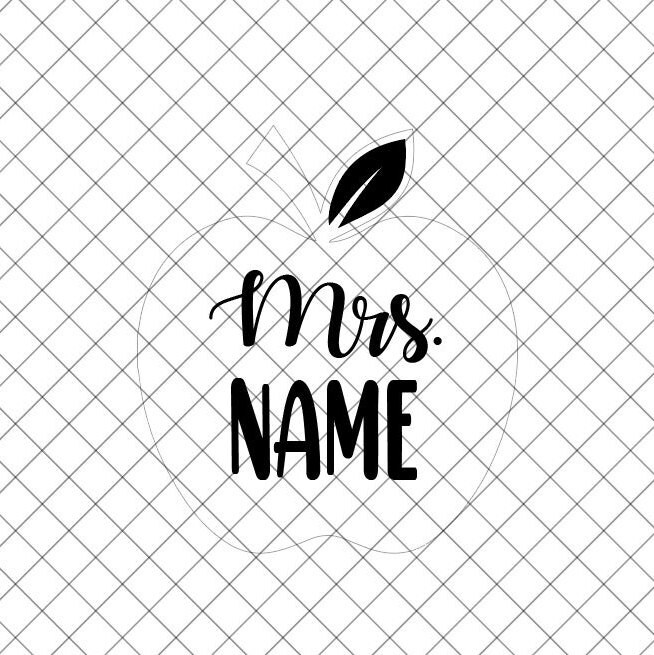 Teacher Apple Sign Digital File - Etsy