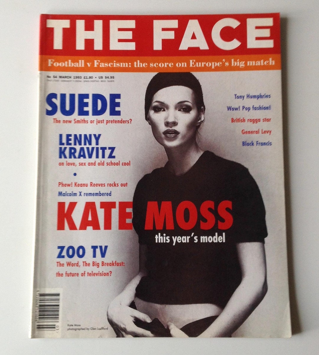 The Face Magazine | Mar 93 | Kate Moss | Lenny Kravitz, Suede, Brett ...