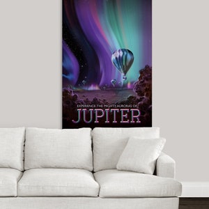 Jupiter JPL Travel Canvas Wall Art Print - Etsy