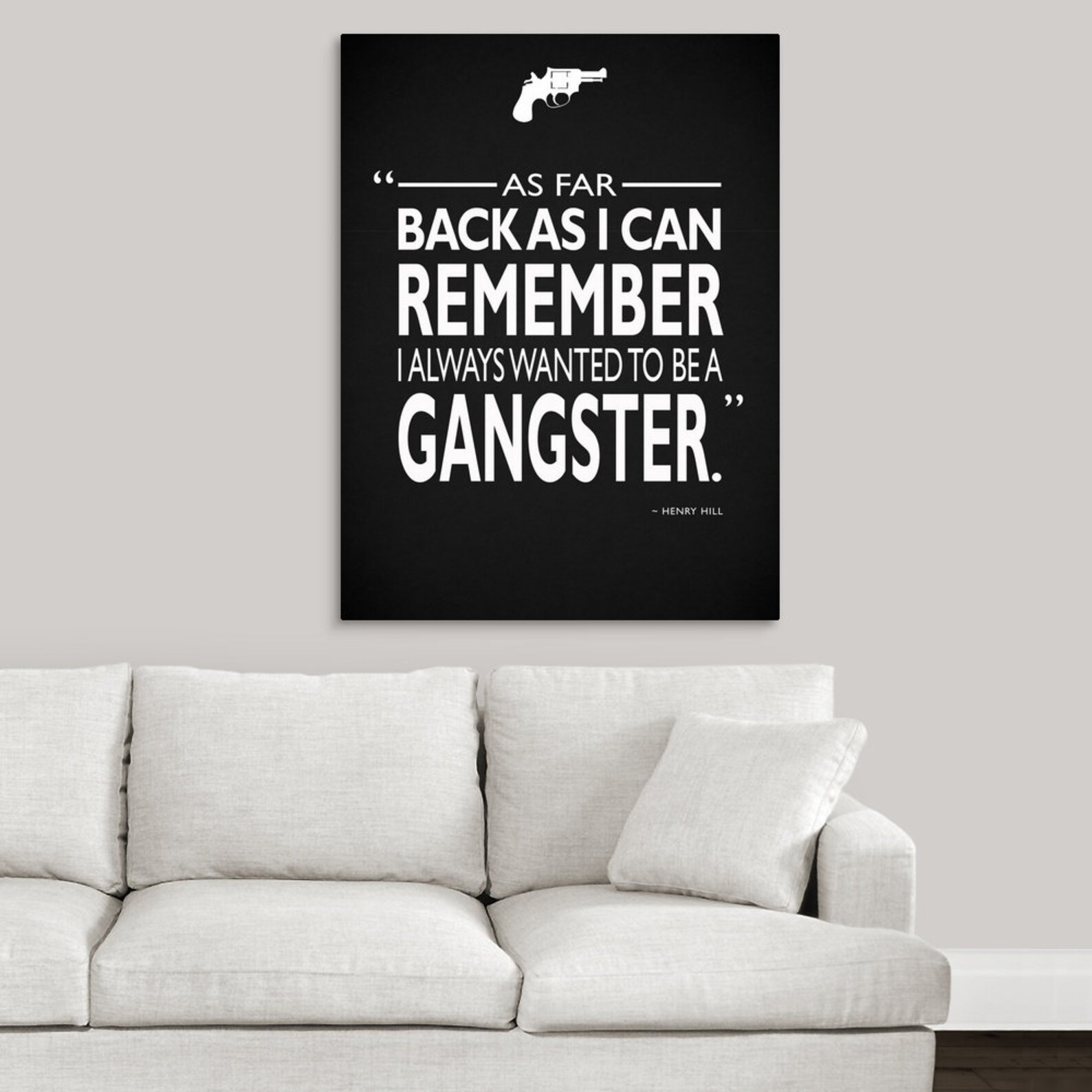 Goodfellas Be A Gangster Canvas Wall Art Print - Etsy