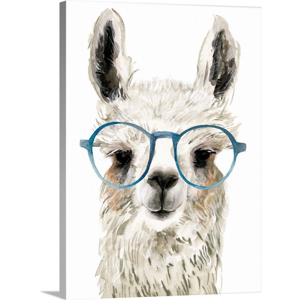Cute Llamas Canvas Wall Art Print Set Animal Wall Art 3 - Etsy