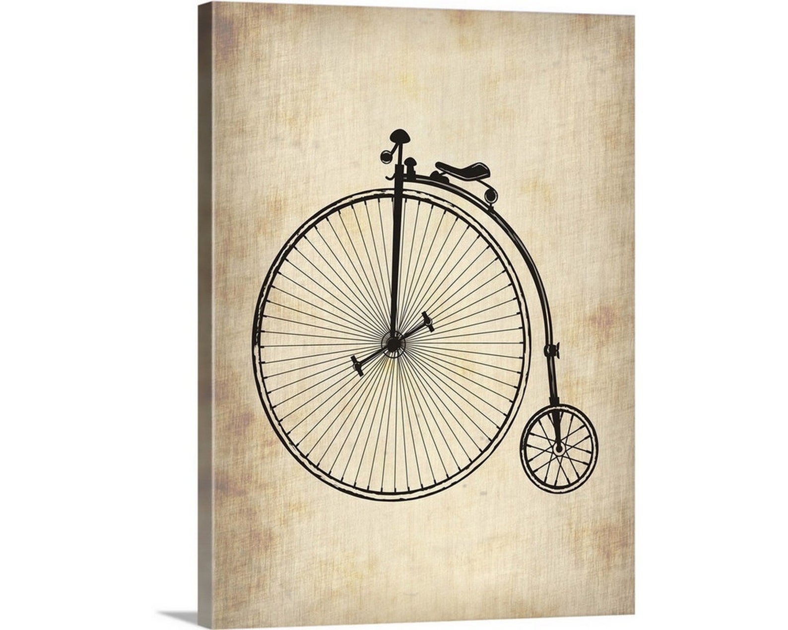 Vintage Bicycle Canvas Wall Art Print | Etsy