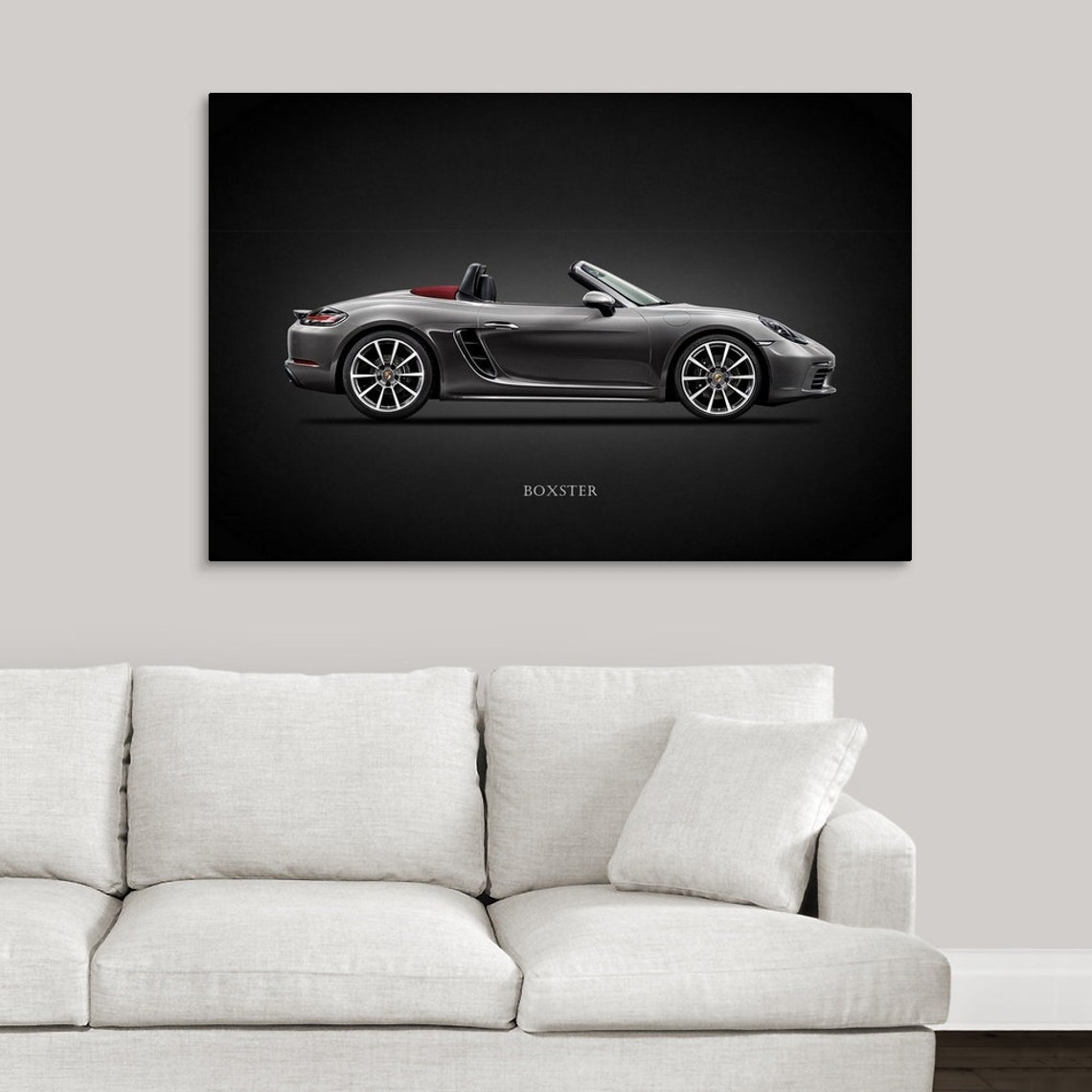 Porsche Boxster 718 Canvas Wall Art Print | Etsy