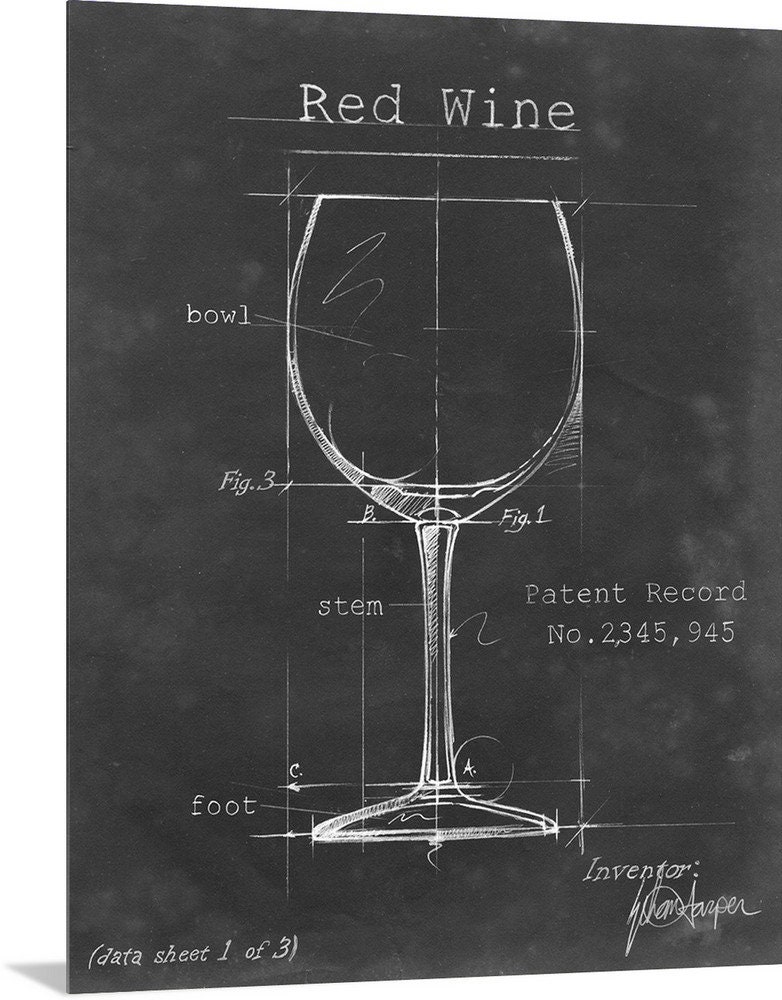 Barware Blueprint III Metal Wall Art Print - Etsy