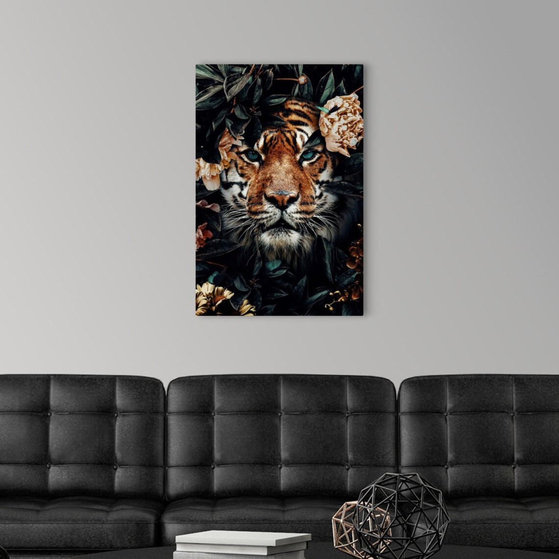 Tiger Canvas Wall Art Print - Etsy