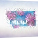 Montana State Flower Bitterroot Watercolor State Flower Canvas Wall Art ...