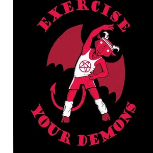 Exercise Your Demons Metal Wall Art Print16x20 - Etsy