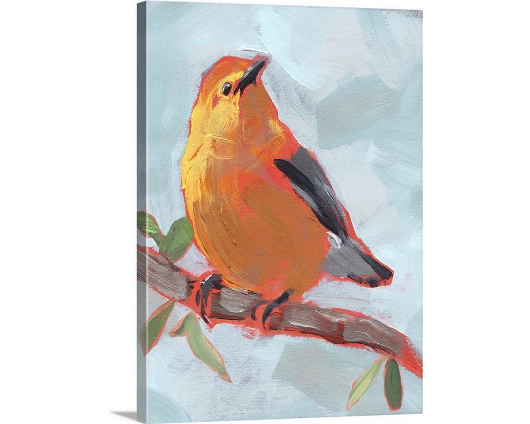 Painted Songbird III Canvas Wall Art Print - Etsy