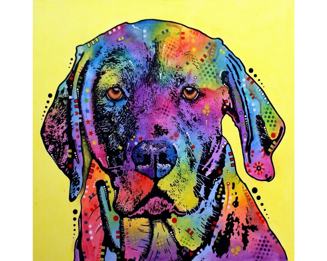 Fixate Labrador - Metal Wall Art Print, 12"x12" - Etsy