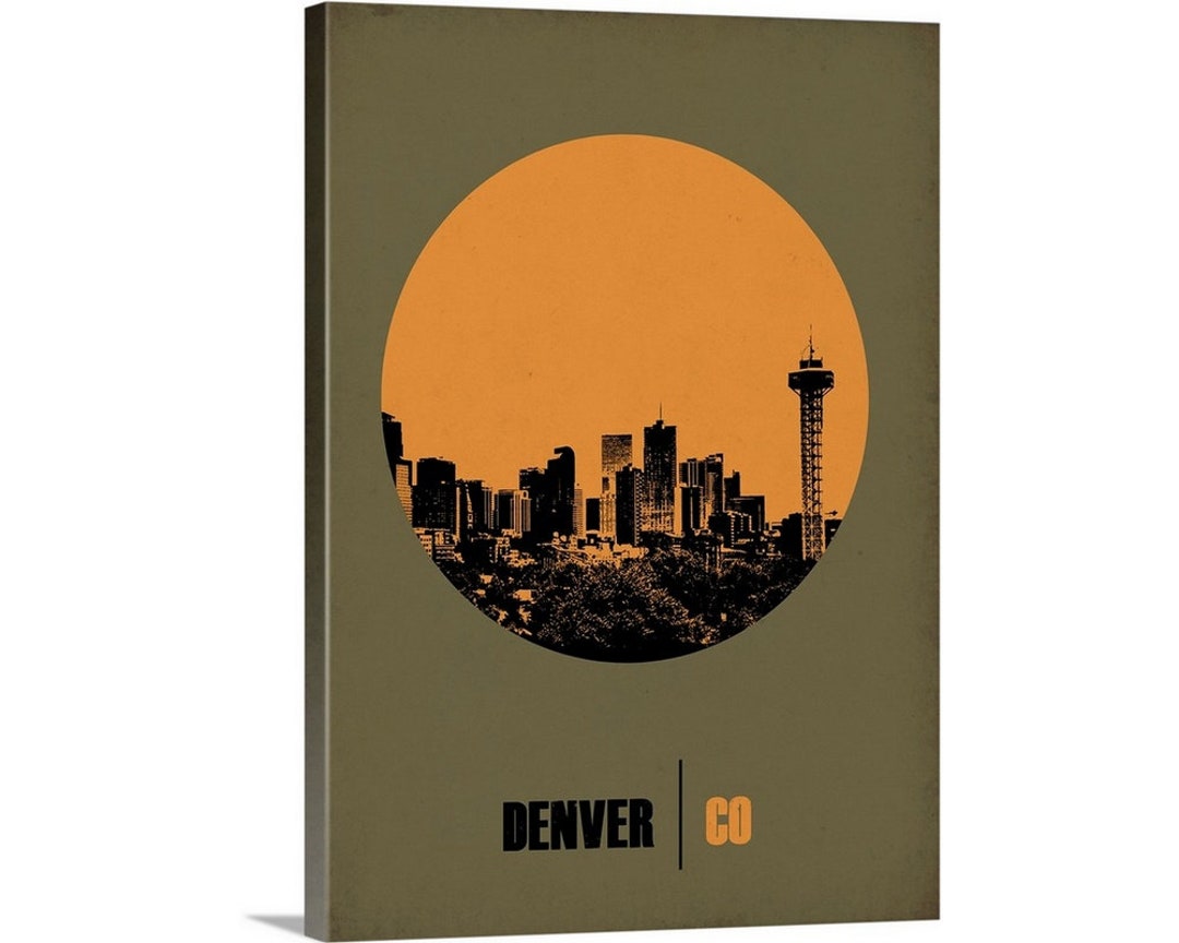 Denver Circle II Canvas Wall Art Print - Etsy
