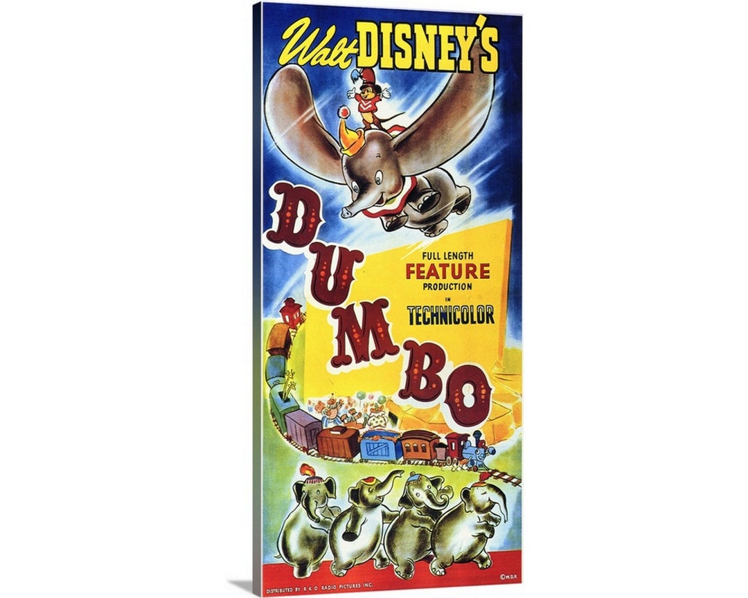 Dumbo Movie / Show 1941 Home Theater Canvas Wall Art - Etsy