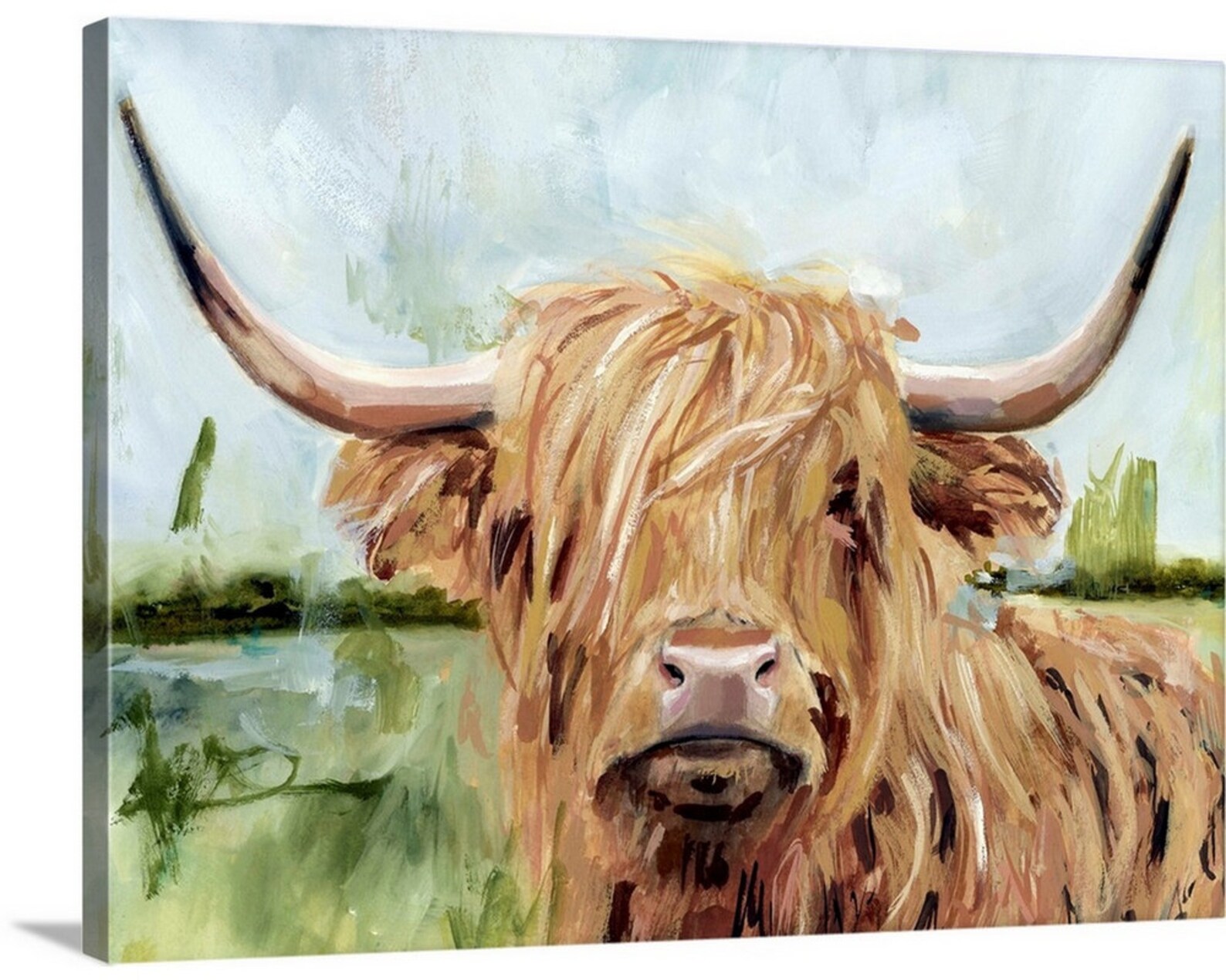 Highland Grazer I Canvas Wall Art Print - Etsy