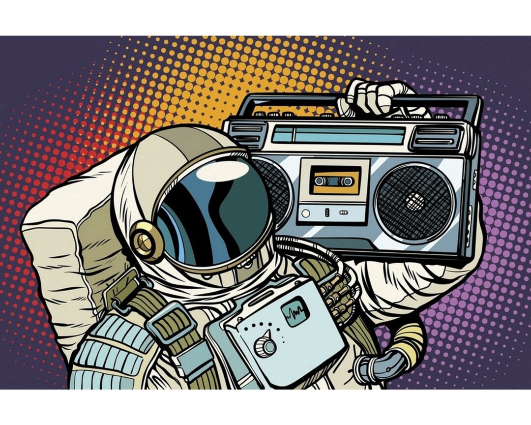 Boombox Pop Art