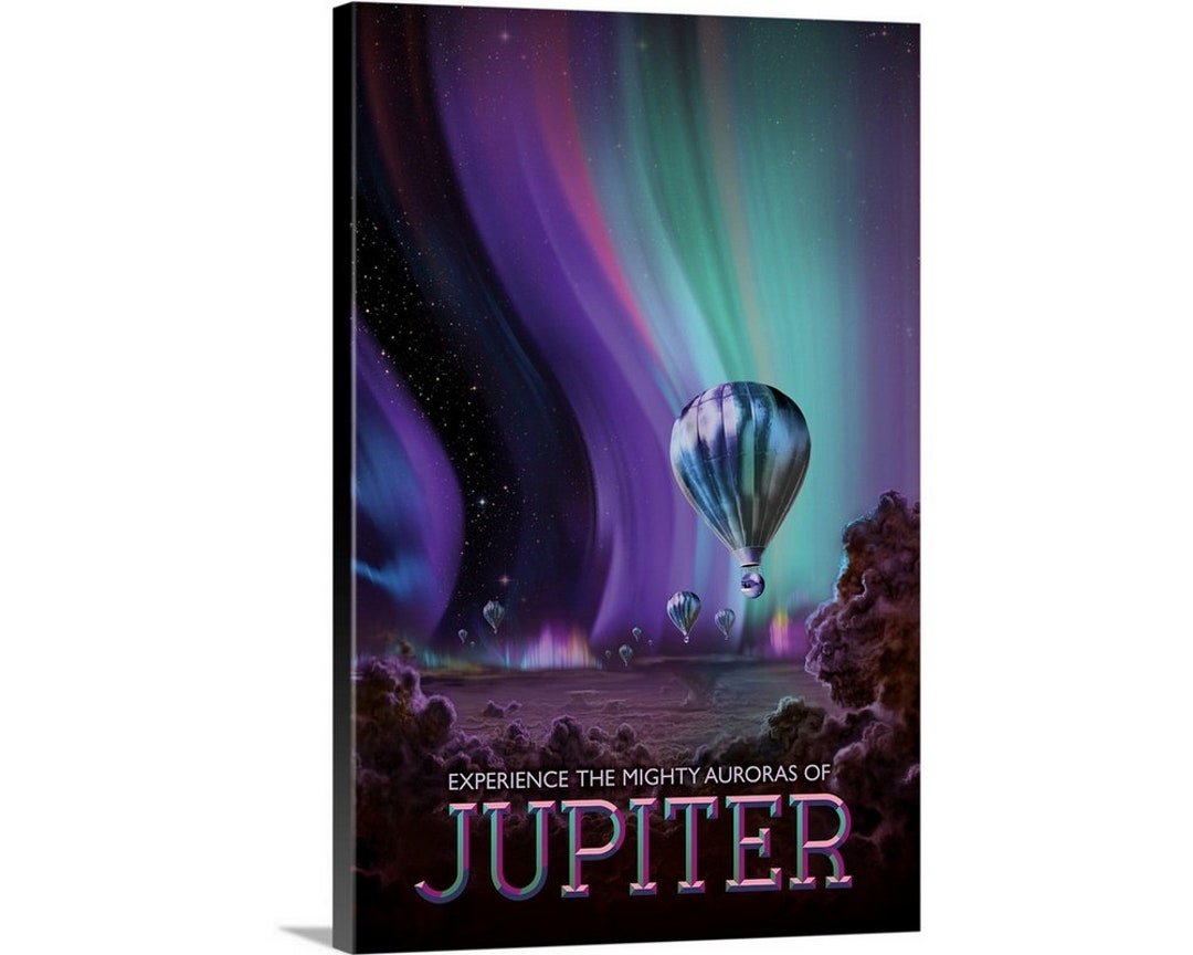 Jupiter JPL Travel Canvas Wall Art Print - Etsy
