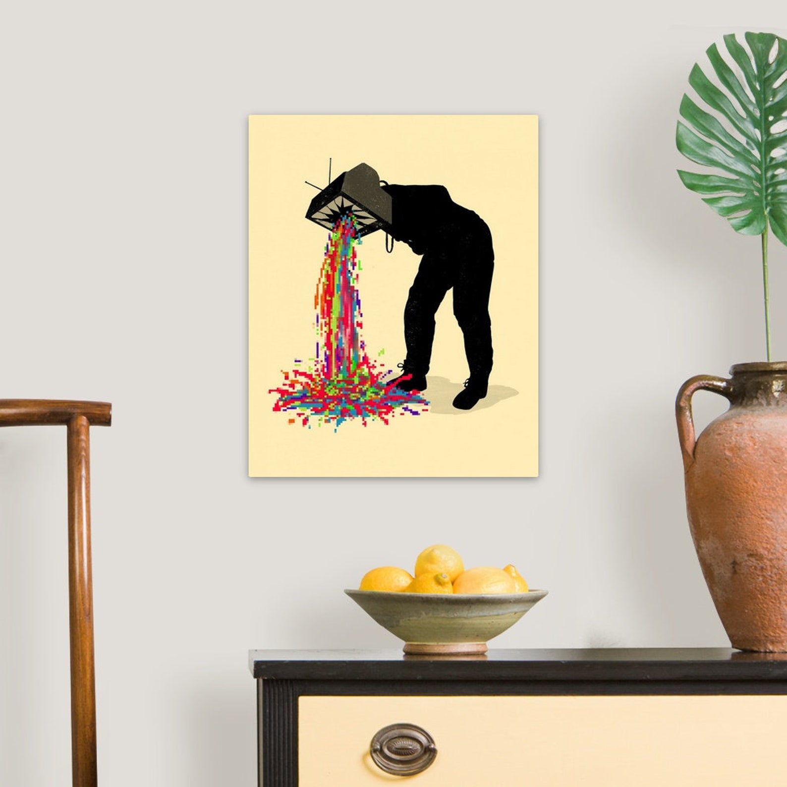 Pixel Vomit Metal Wall Art Print16x20 - Etsy