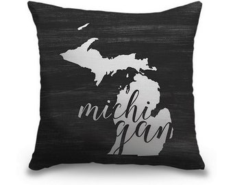Michigan Pillow - Etsy