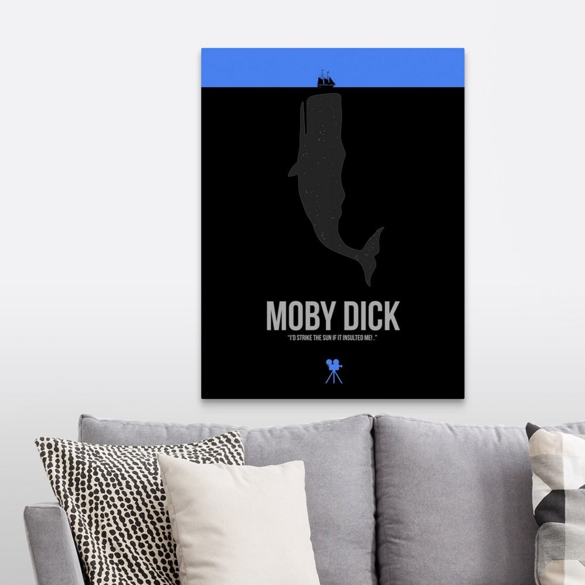 Moby Dick Canvas Wall Art Print | Etsy