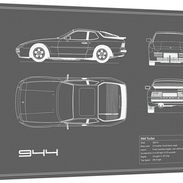Porsche 944 Wall Art - Etsy