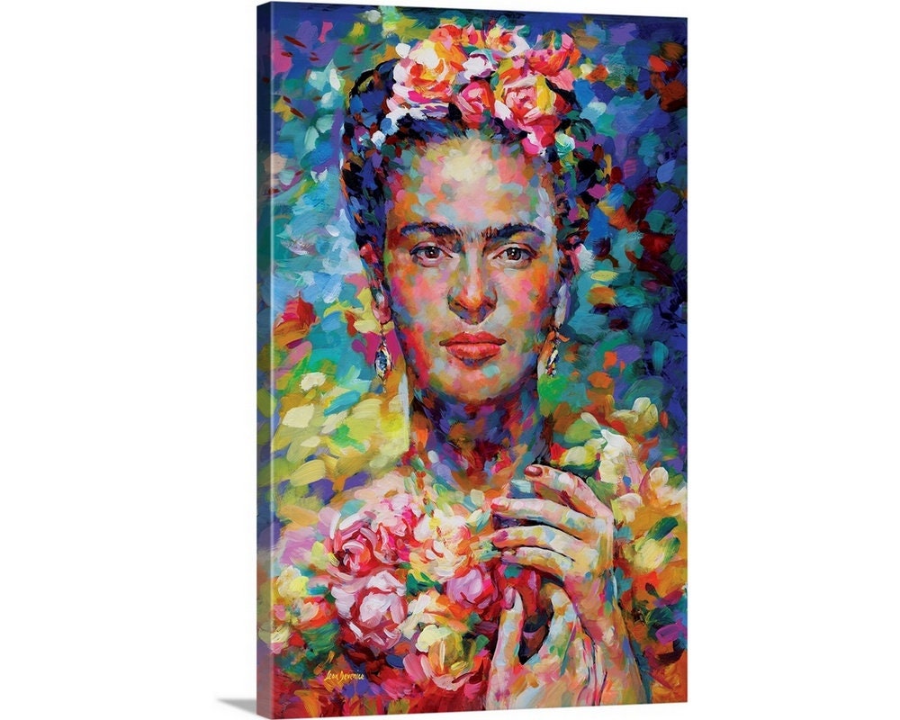 Frida Canvas Wall Art Print | Etsy