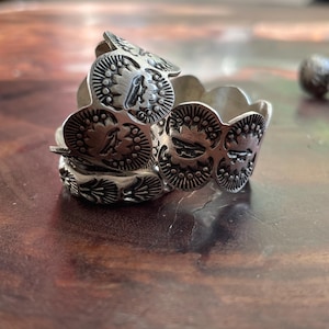 Stamped Sterling Silver Ring - Etsy