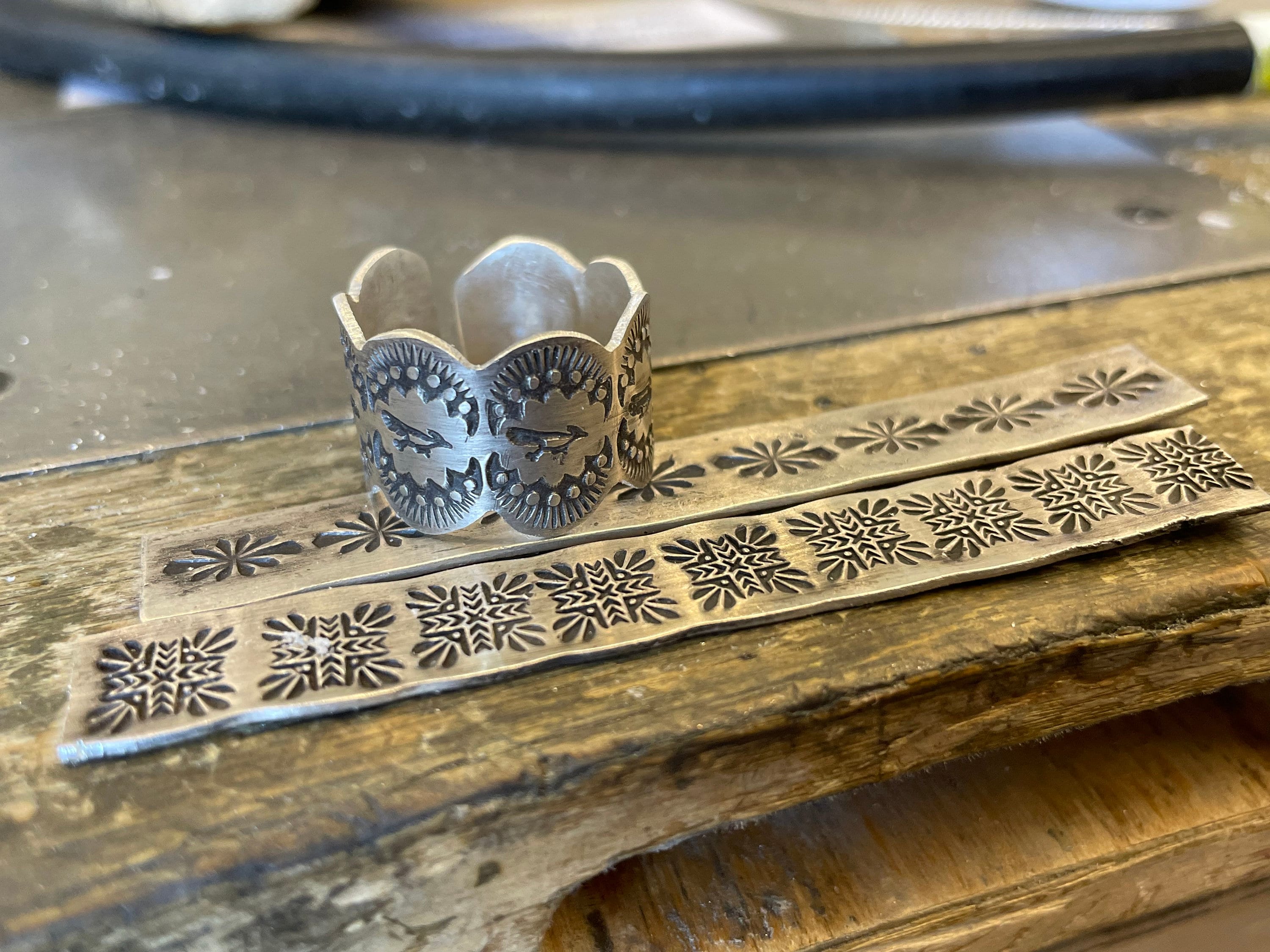 Stamped Rings - Etsy