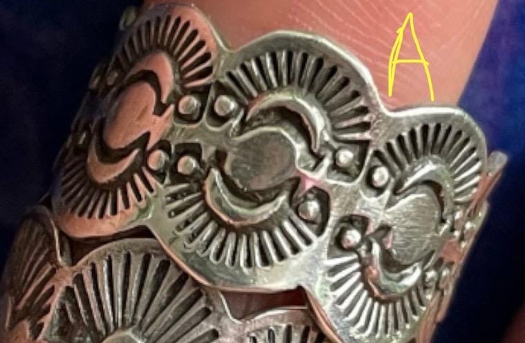 Stamped Sterling Silver Ring - Etsy