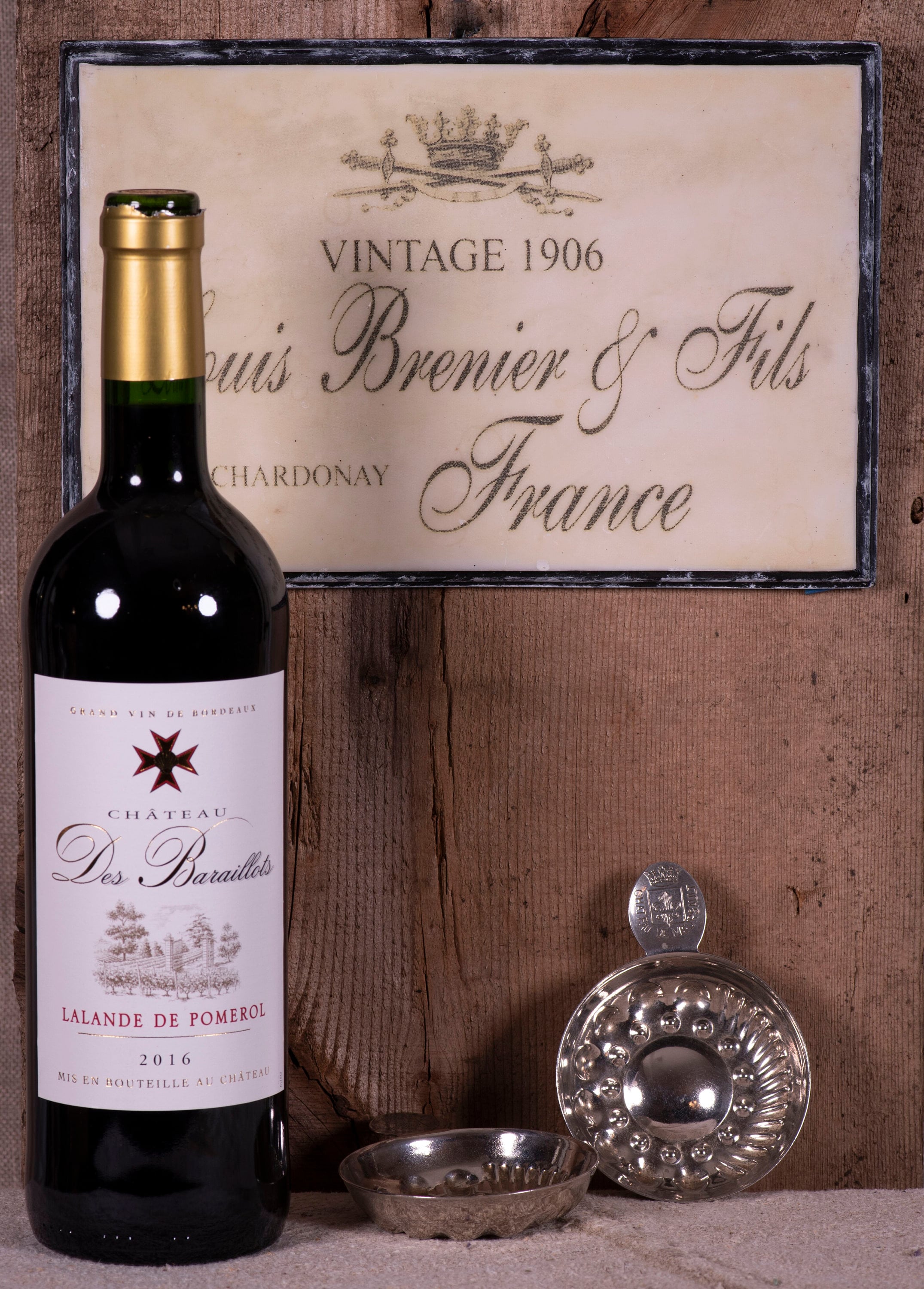 French Chateau De Meursault + Sommelier Cup + Tastevin + Wine Tasting ...