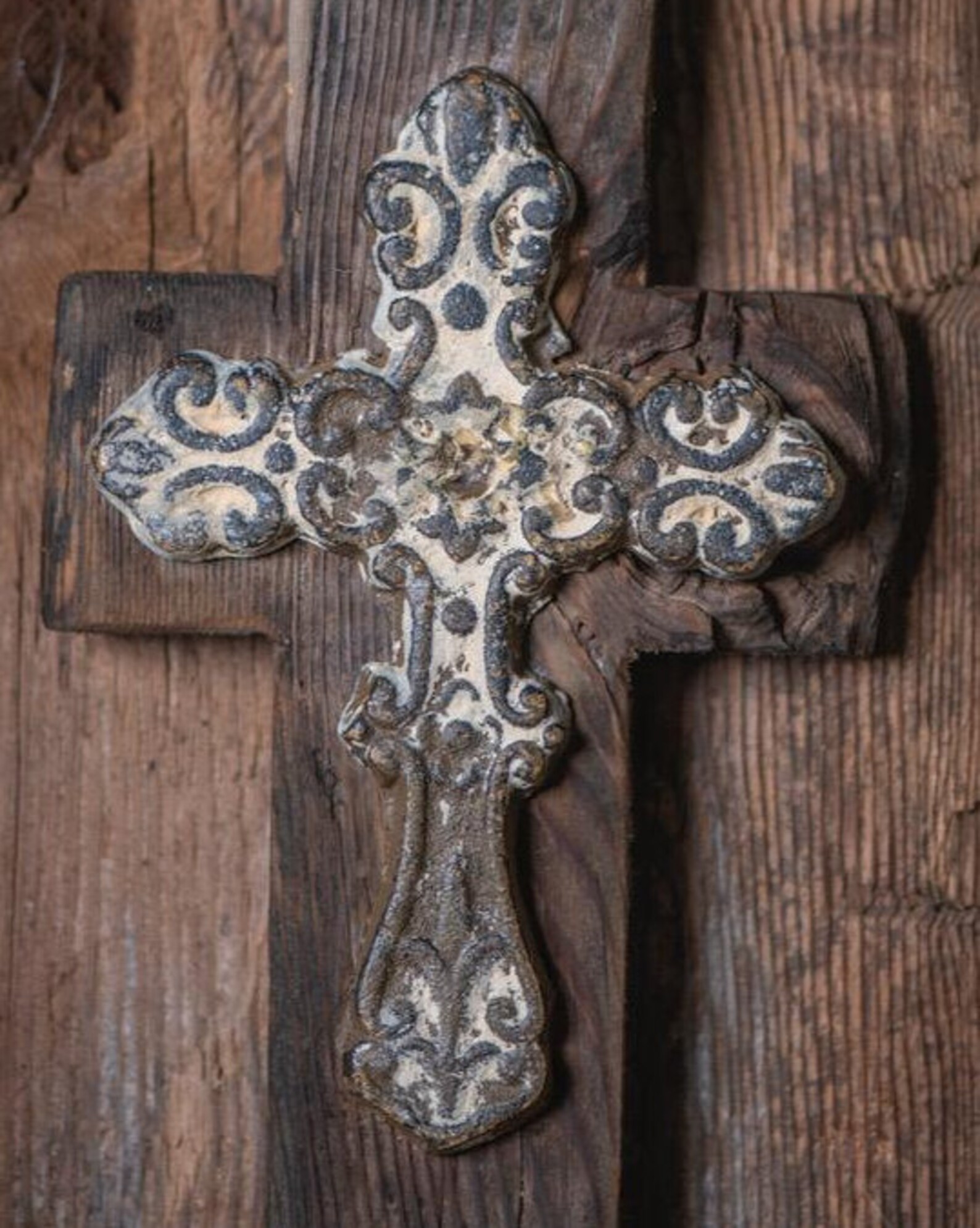 Farmhouse Cross Large Wall Cross Vintage Wall Cross | Etsy