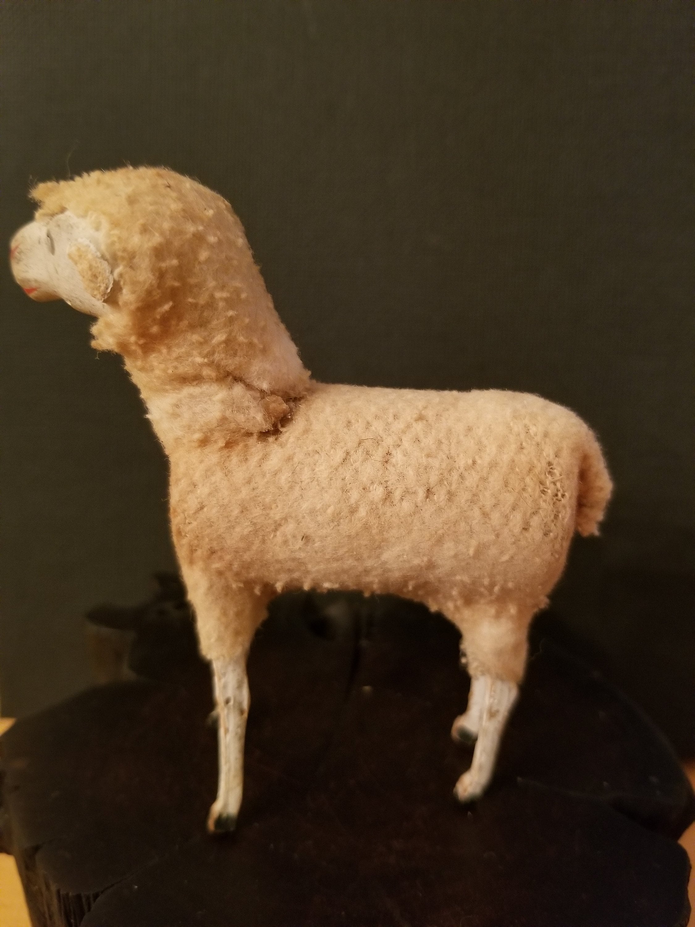 Antique German Putz Sheep + Matchstick Leg Sheep + Collector’s Wooly ...