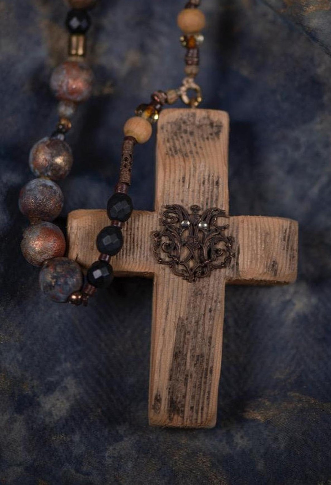 Hand Made Cross + Sacred Heart Cross + Reclaimed Wood Cross + Large ...