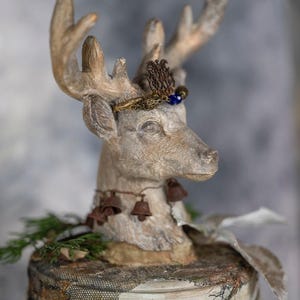 Crowned Stag Extra Large Storage Jar + Embellished Stag Glass Storage ...