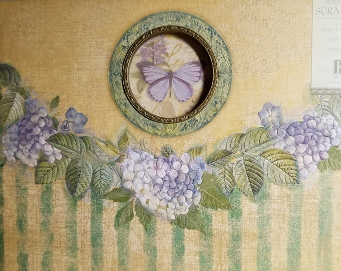 Vintage Designer Scrapbook + Elizabeth Brownd Collectible + Floral Book ...
