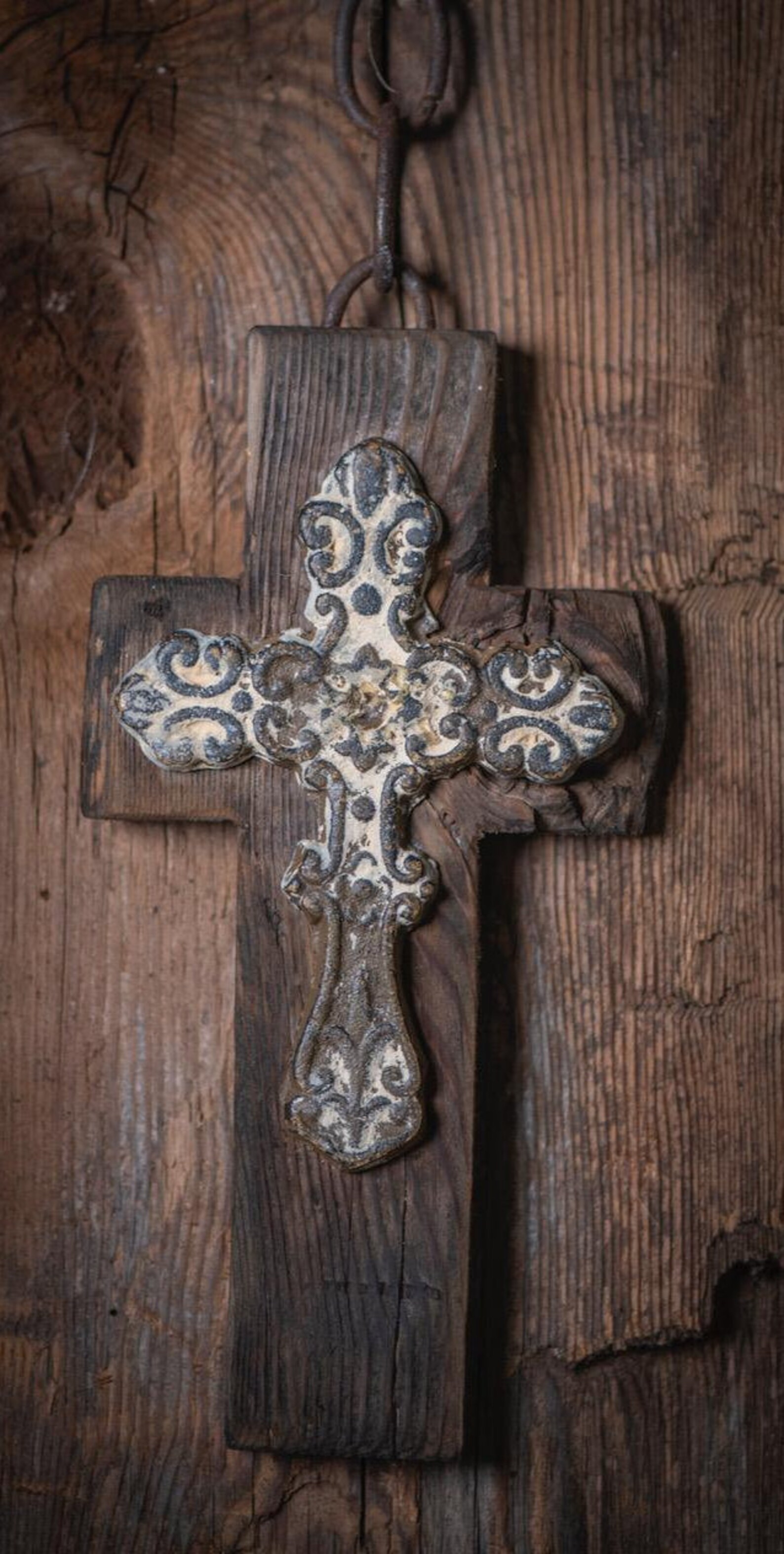 Farmhouse Cross Large Wall Cross Vintage Wall Cross | Etsy