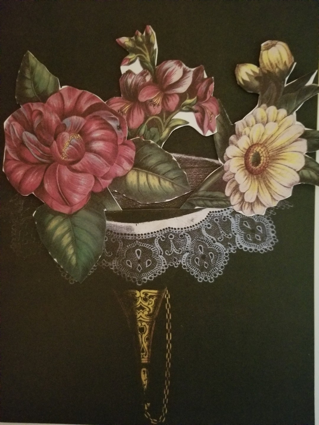 Vintage French Paper Cut Outs + Parisian Cut Outs + Redoute Flower Game ...