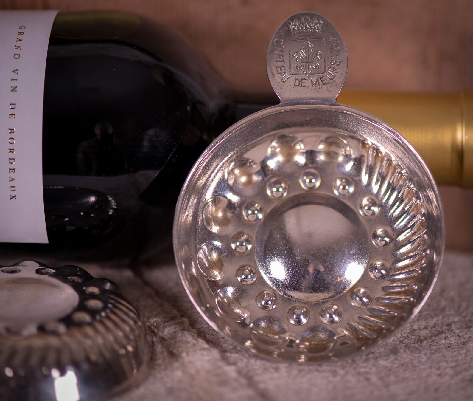 French Chateau De Meursault + Sommelier Cup + Tastevin + Wine Tasting ...