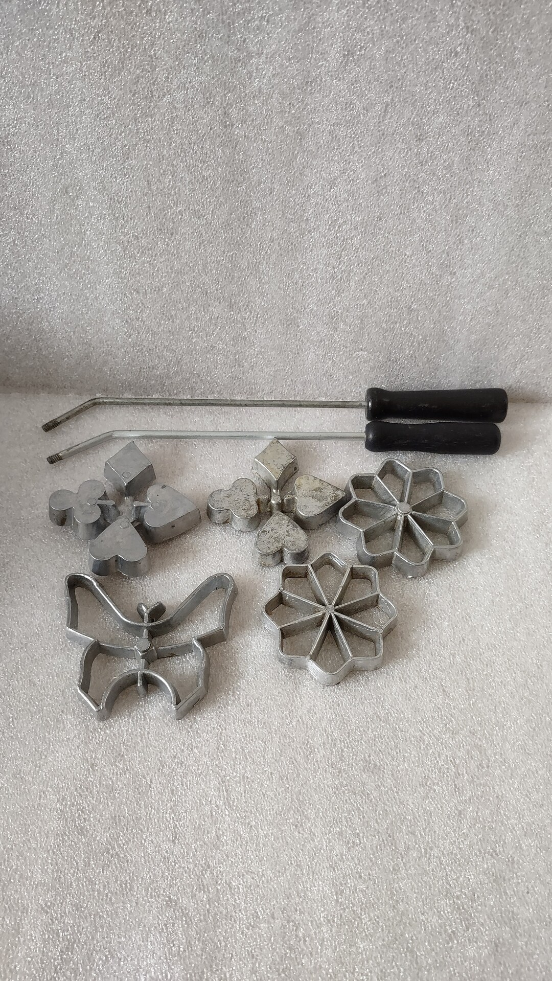 Rosette Iron Mold 5 Molds Two Handles - Etsy