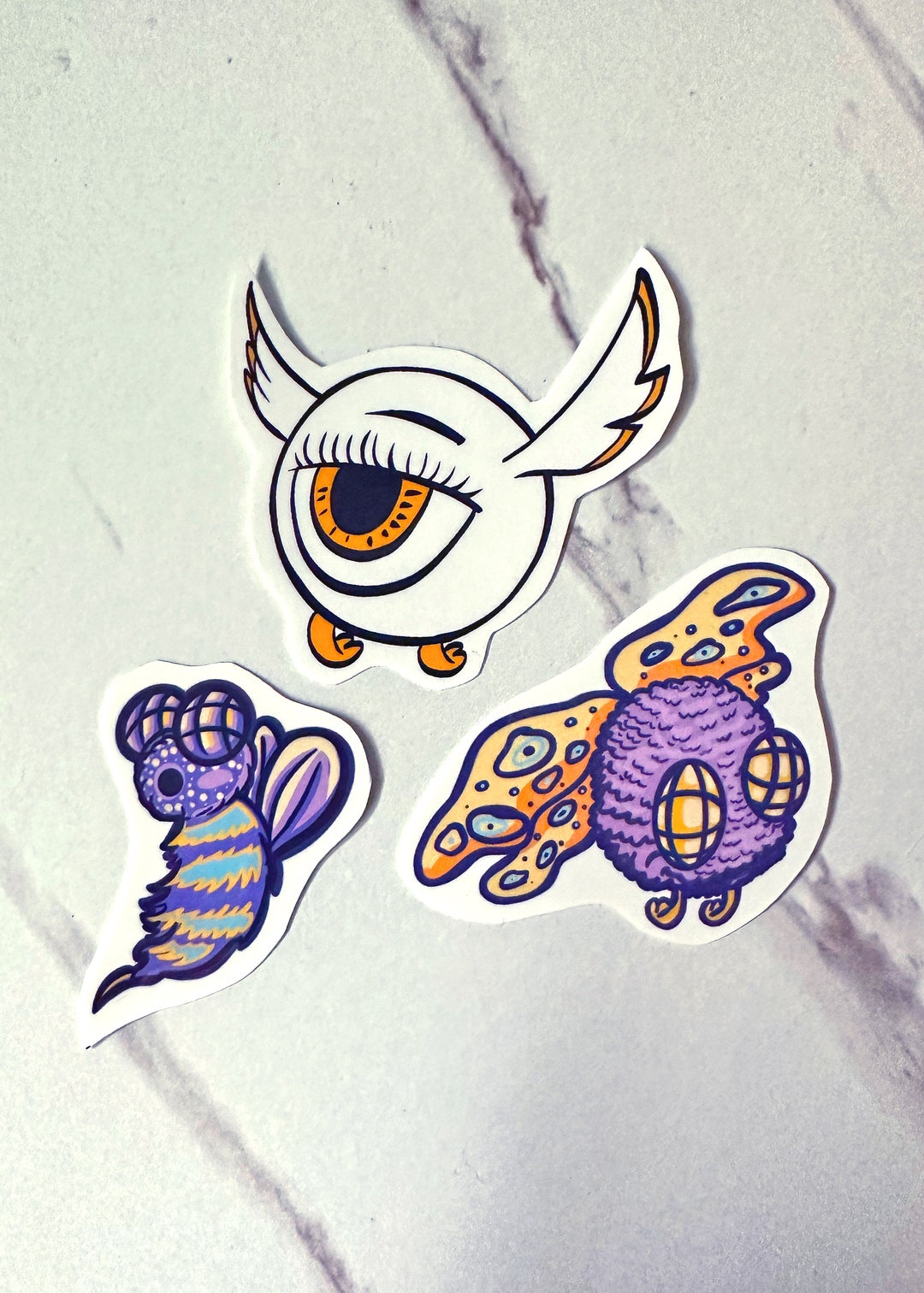 Critters Sticker Set _ Weird Art Sticker _ Surreal Art Laptop Sticker ...