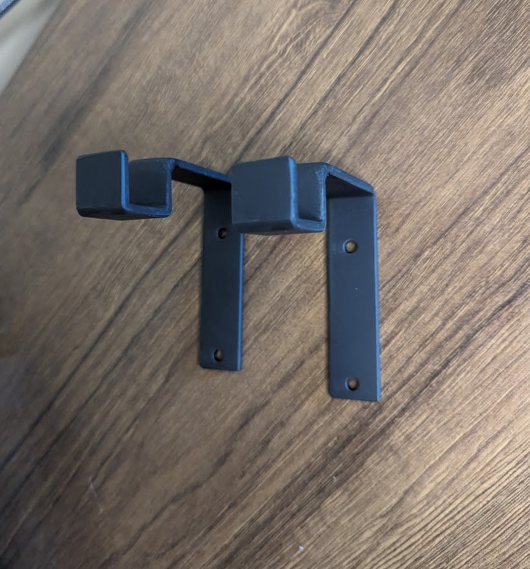 Square Rod Drapery Brackets, 1-PAIR Handmade Heavy Duty Modern Iron ...