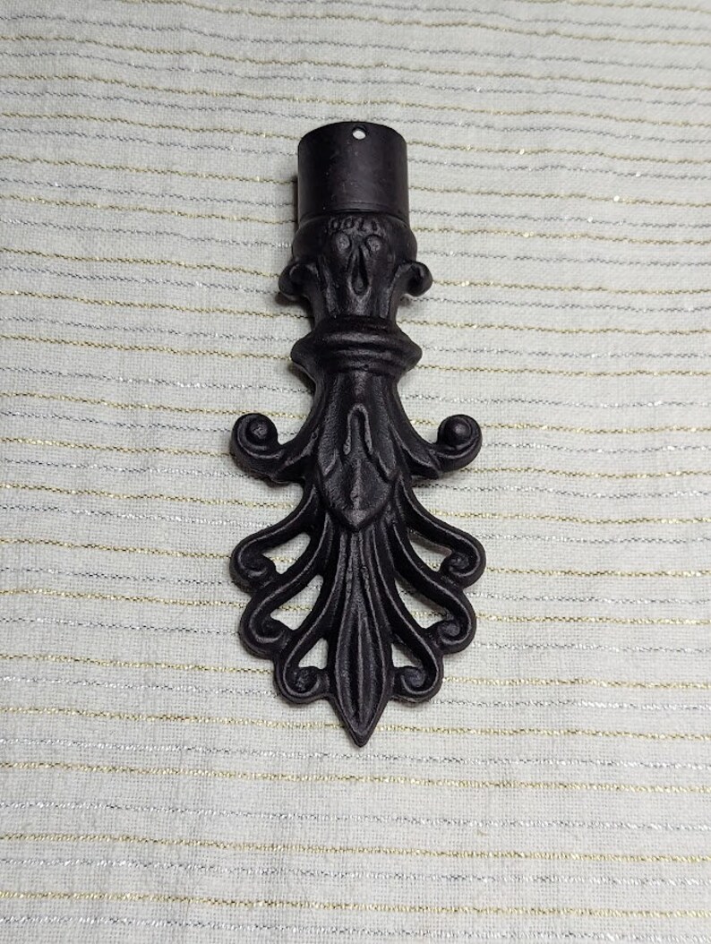 French Design Finials, Cast Iron Drapery Rod Finials, Antiqued Finials ...