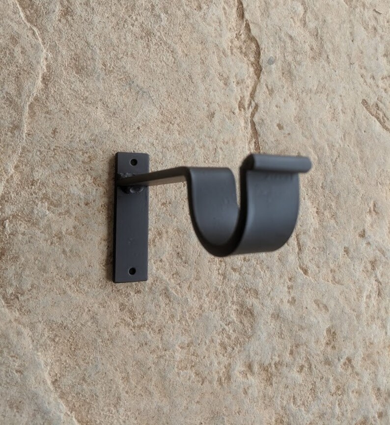 Drapery Rod Brackets 1-each Handmade Heavy Duty Large | Etsy