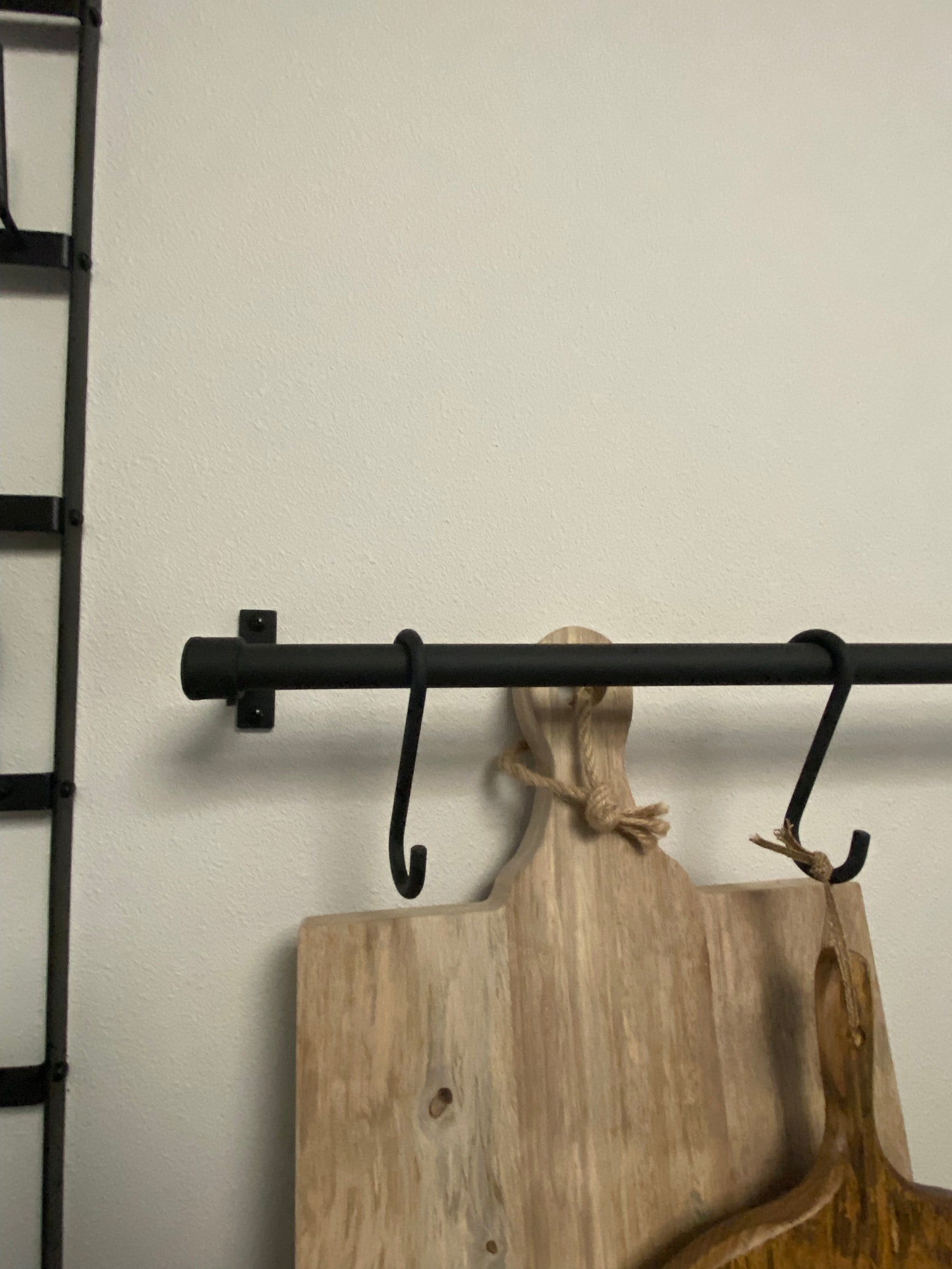 Pot Rack Iron Rod, 3/4'' Custom Made Pot Rod, Modern Wrought Iron Pot ...