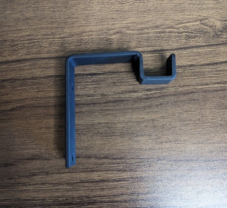 Square Rod Drapery Brackets, 1-PAIR Handmade Heavy Duty Modern Iron ...