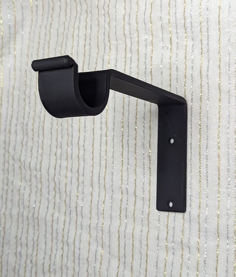 Drapery Rod Brackets, 1-each Handmade Heavy Duty, Large Projection ...