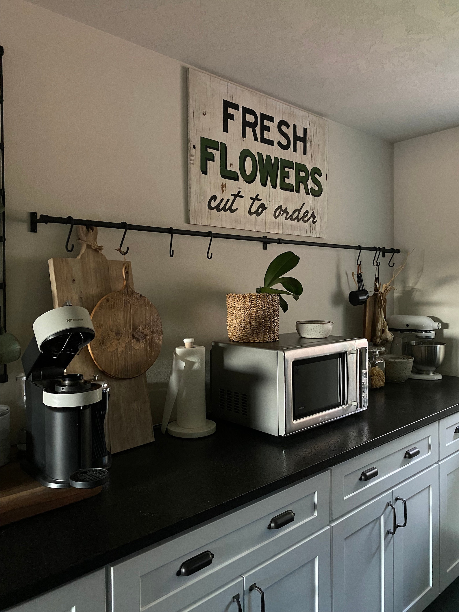 Pot Rack Iron Rod, 3/4'' Custom Made Pot Rod, Modern Wrought Iron Pot ...