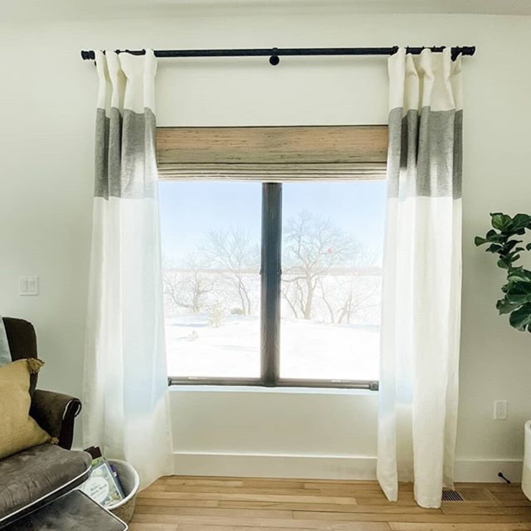 Iron Drapery Rod , Custom Made Curtain Rod, Iron Rod, Cut to Size Rod ...