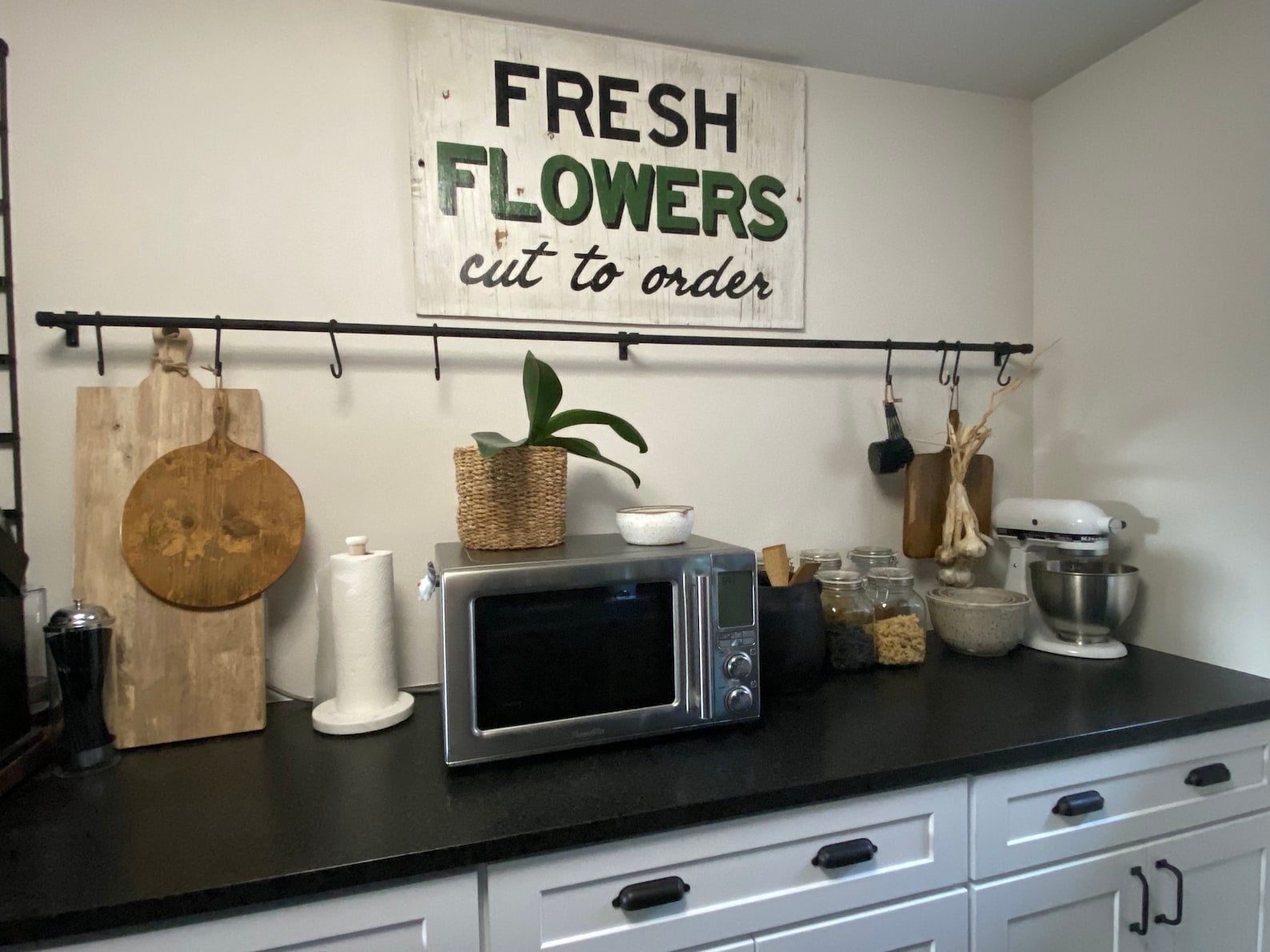 Pot Rack Iron Rod, 3/4'' Custom Made Pot Rod, Modern Wrought Iron Pot ...