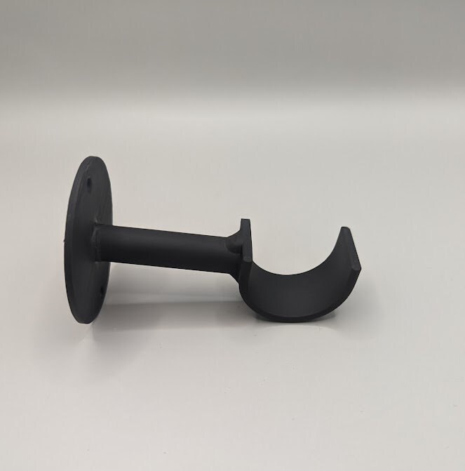 Handmade Drapery Brackets, Round Wall Plate Heavy Duty Modern Iron ...