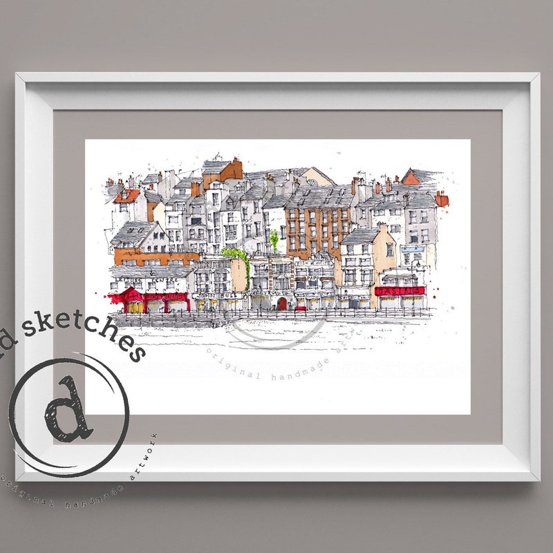 Scarborough Drawing - Etsy UK